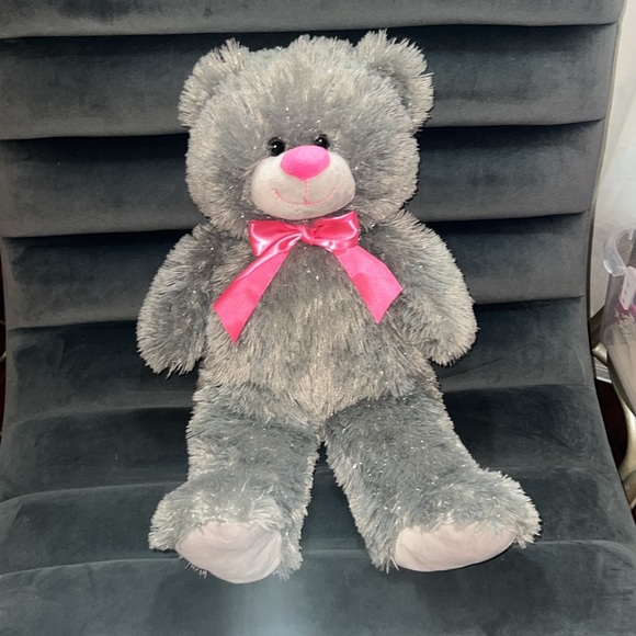Kellytoy | Toys | Kelly Toy Grey Pink Teddy Bear Stuffed Animal Pink ...